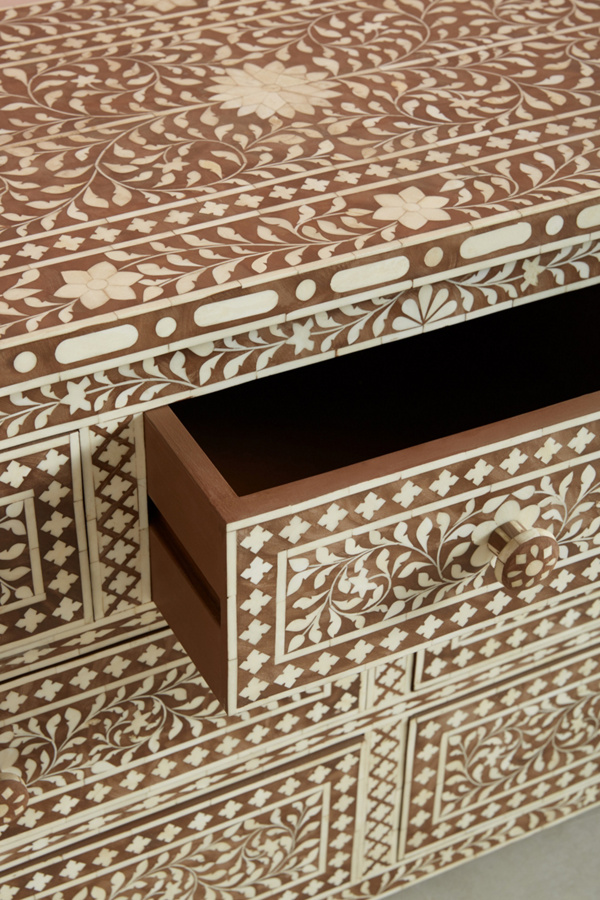 Bone Inlay Three-Drawer Dresser | Anthropologie