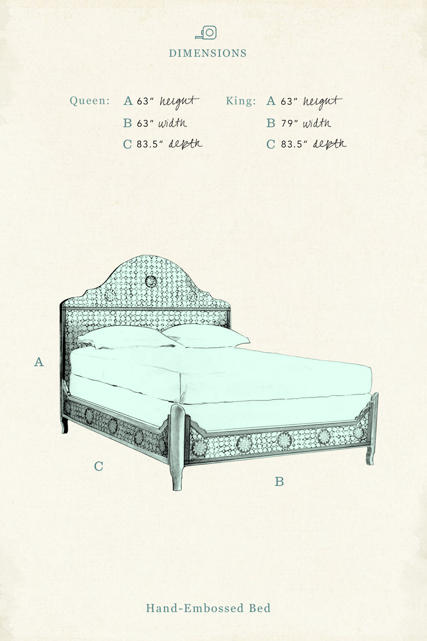 Hand-Embossed Bed | Anthropologie