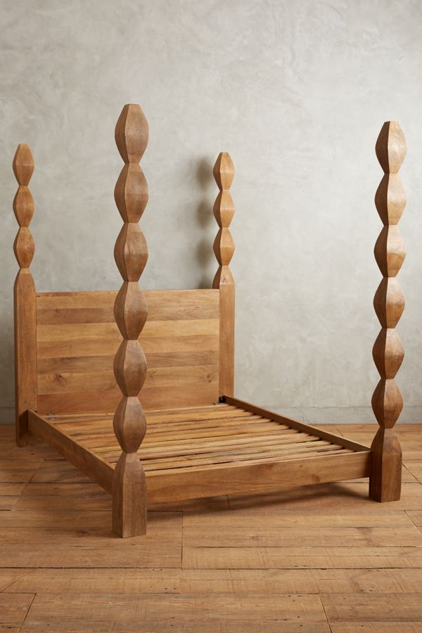 Handcarved Ribbon Bed | Anthropologie
