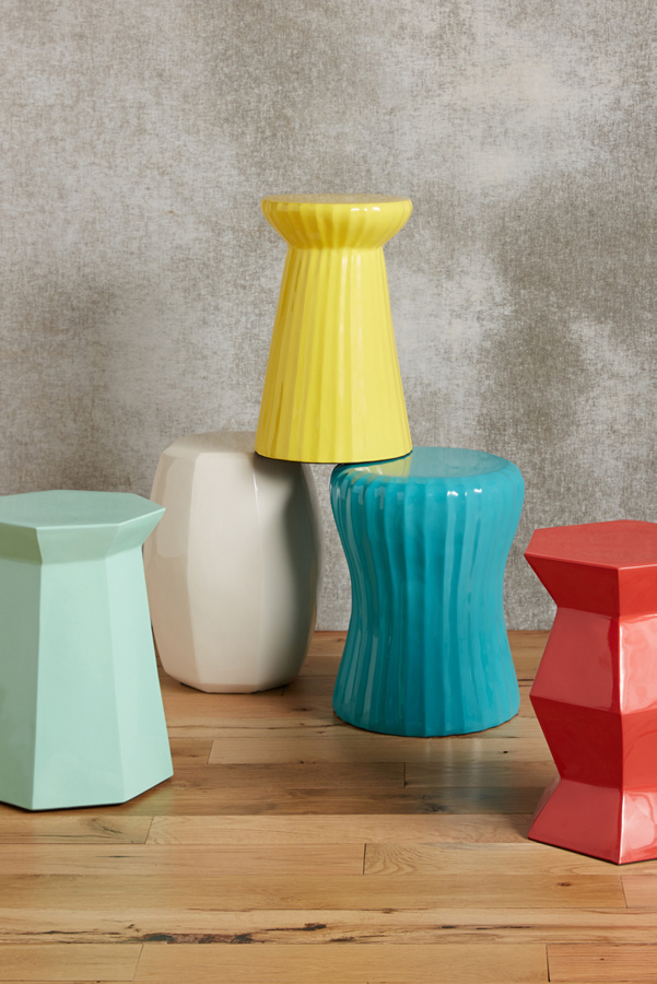 Lacquered Bead Side Table | Anthropologie