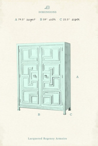 Lacquered Carre Armoire | Anthropologie