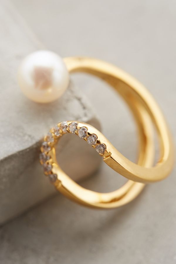 Pearl Eclipse Ring | Anthropologie