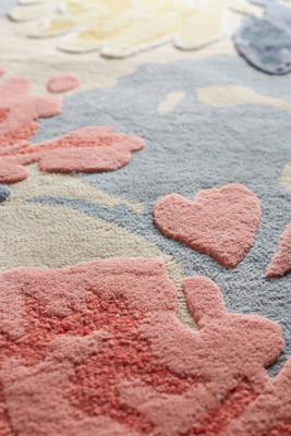 Rose Relief Rug | Anthropologie