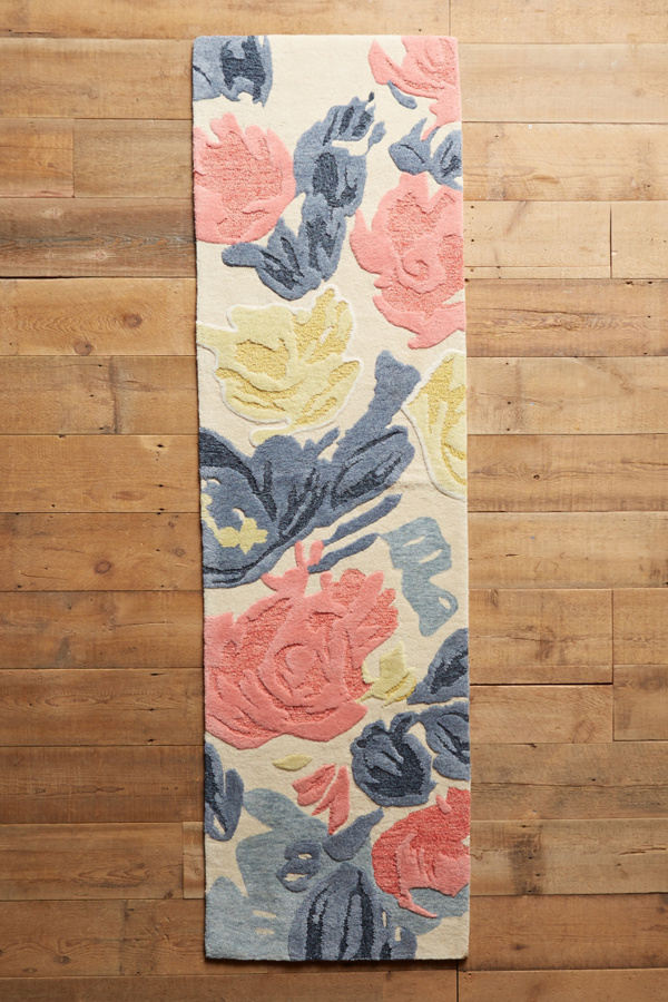 Rose Relief Rug | Anthropologie