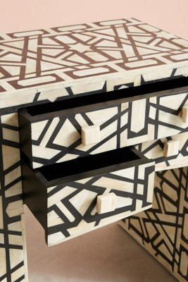 Deco Inlay Nightstand | Anthropologie