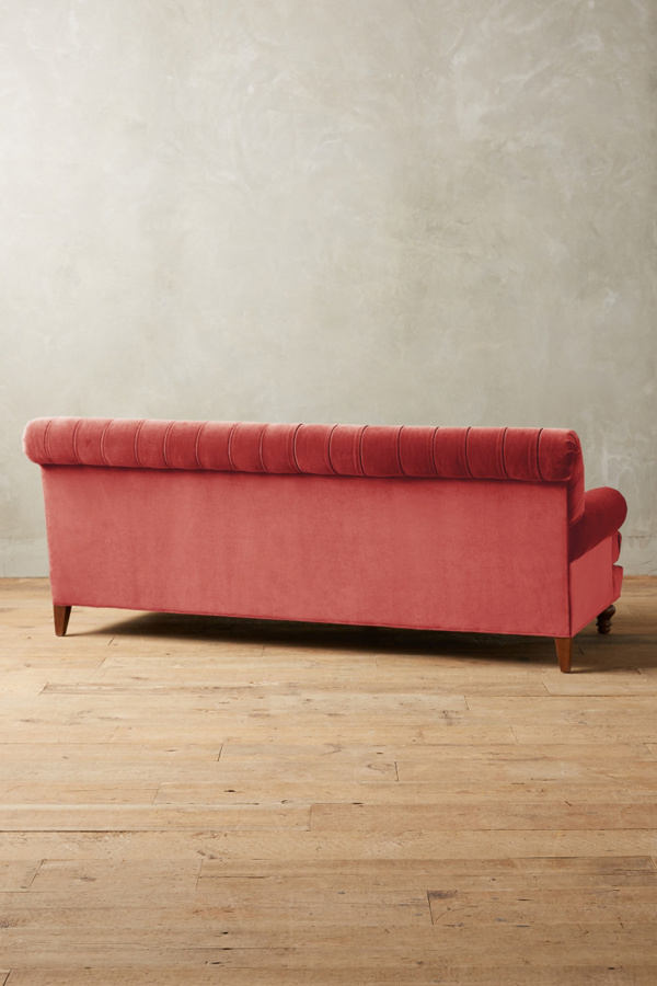 Linen Fan Pleat Sofa | Anthropologie