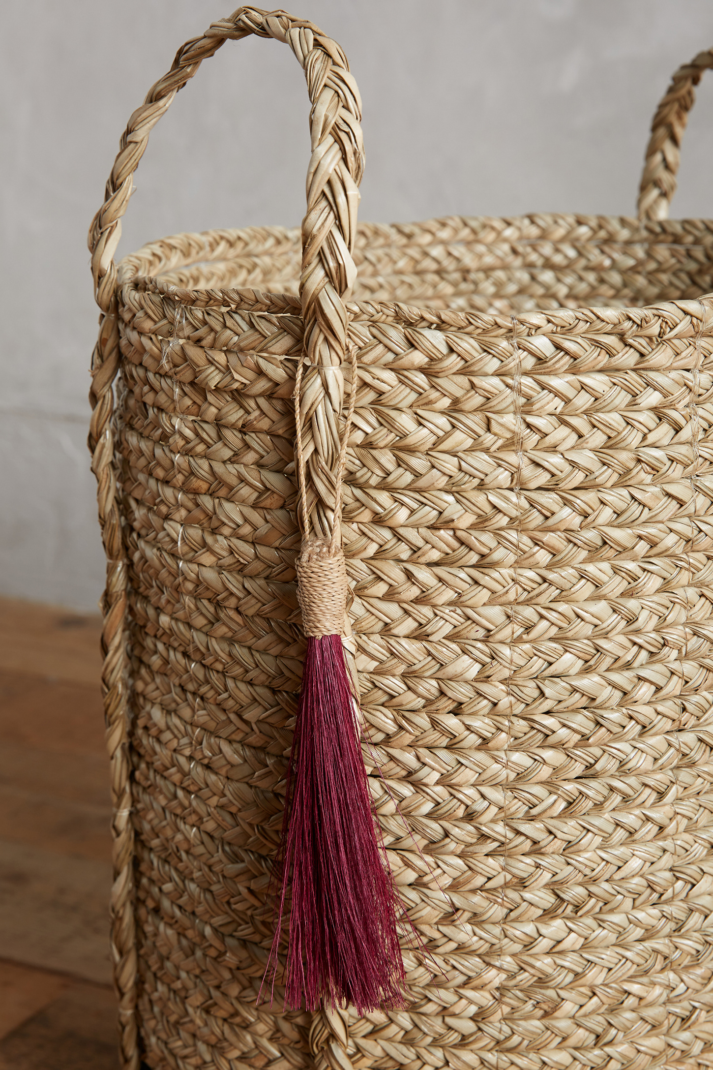 Balinese Tassel Basket | Anthropologie