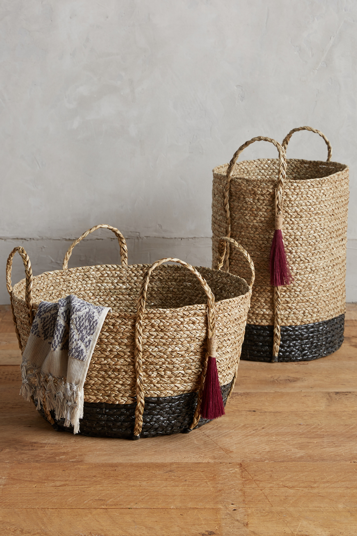 Balinese Tassel Basket | Anthropologie