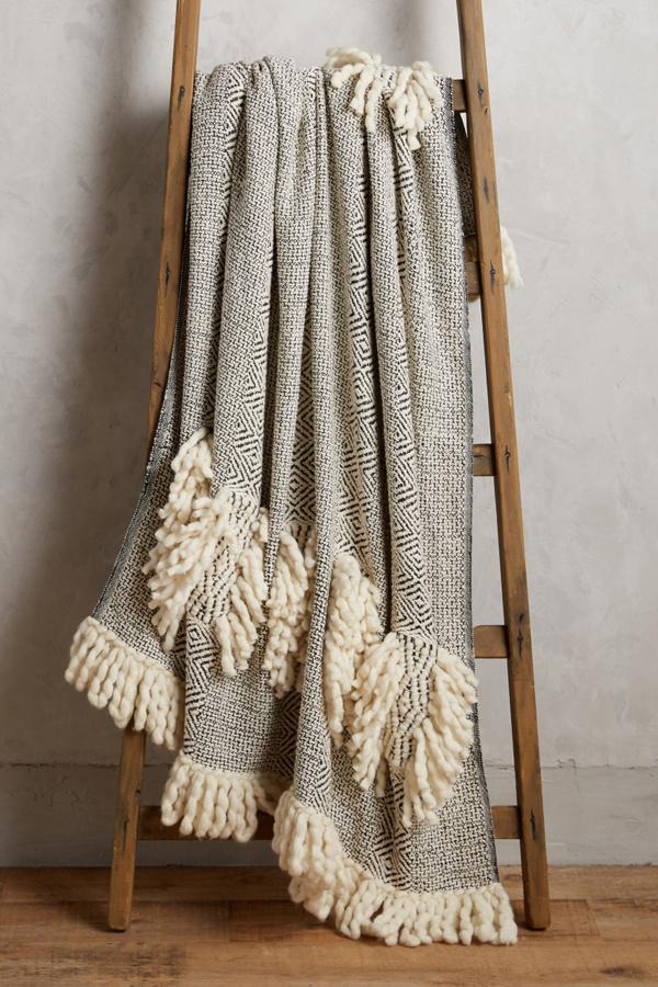 Geo Fringe Throw | Anthropologie