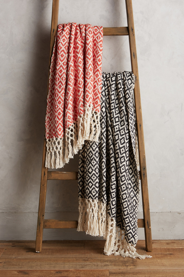 Diamond Weave Throw | Anthropologie
