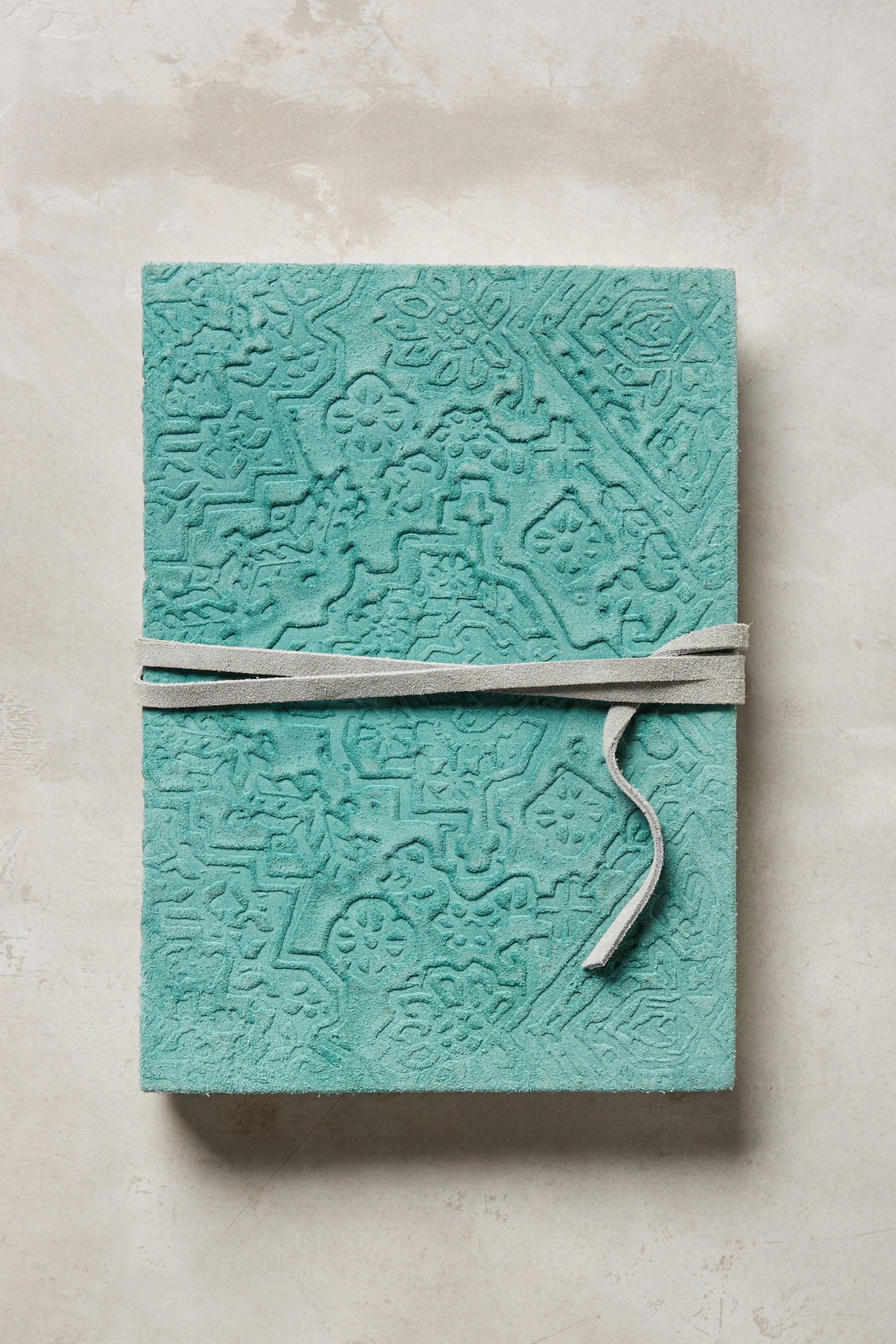 Embossed Suede Journal | Anthropologie