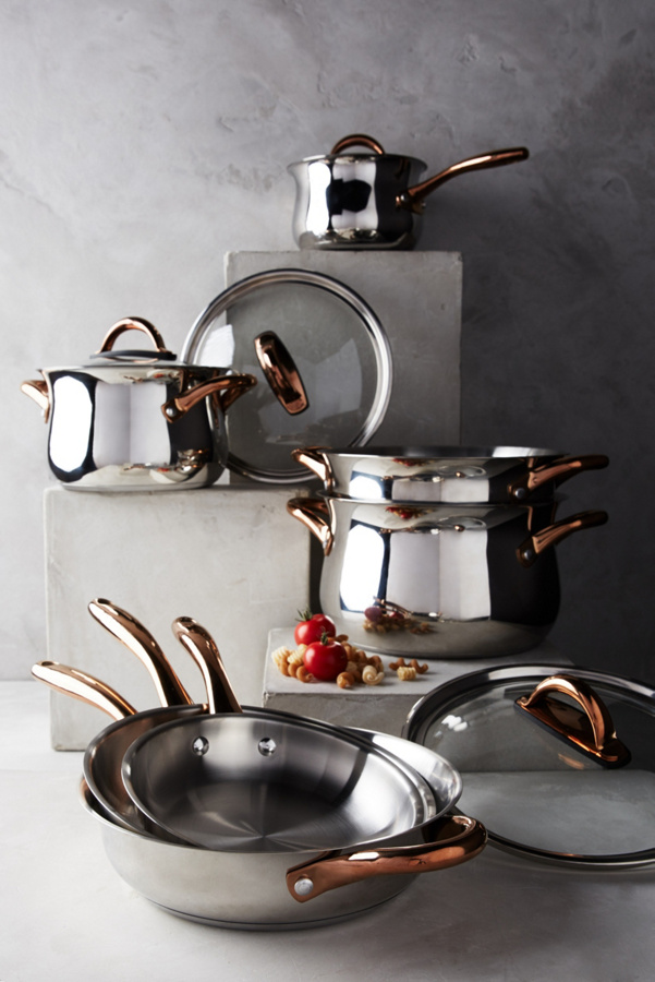 BergHOFF Copper-Handled Cookware Set | Anthropologie