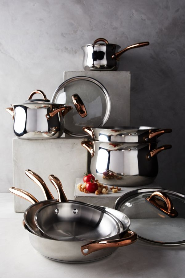 BergHOFF Copper-Handled Cookware Set | Anthropologie