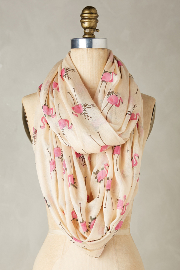 Flamingo Infinity Scarf | Anthropologie