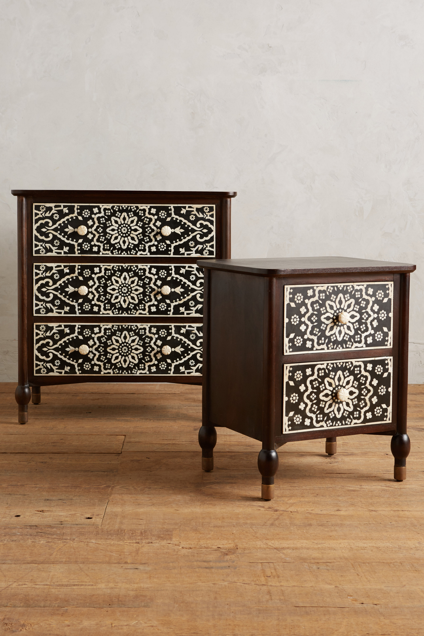 Tapestry Inlay Nightstand | Anthropologie