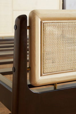 Patchwork Cane Bed | Anthropologie