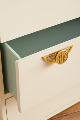 Brass Key Secretary Desk | Anthropologie