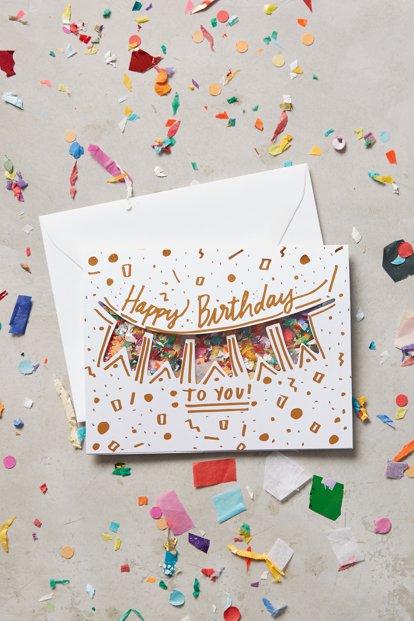 Confetti Birthday Card | Anthropologie
