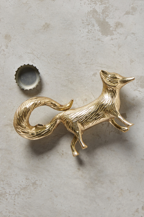 Brass Fox Bottle Opener | Anthropologie