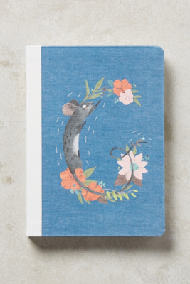 Flourished Monogram Journal | Anthropologie