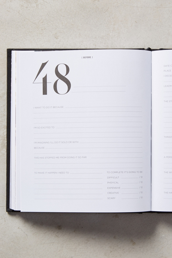 My Bucket List Fill-In Journal | Anthropologie