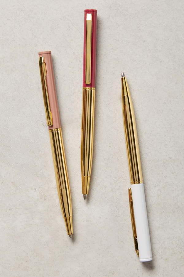 Captured Flora Pen Set | Anthropologie