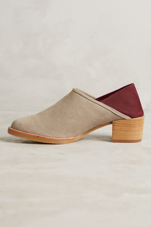 All Black Colorblock Fold-Back Booties | Anthropologie