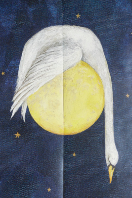 Swan Moon Mural | Anthropologie