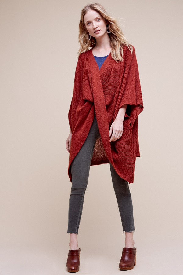 Isabel Oversized Poncho | Anthropologie