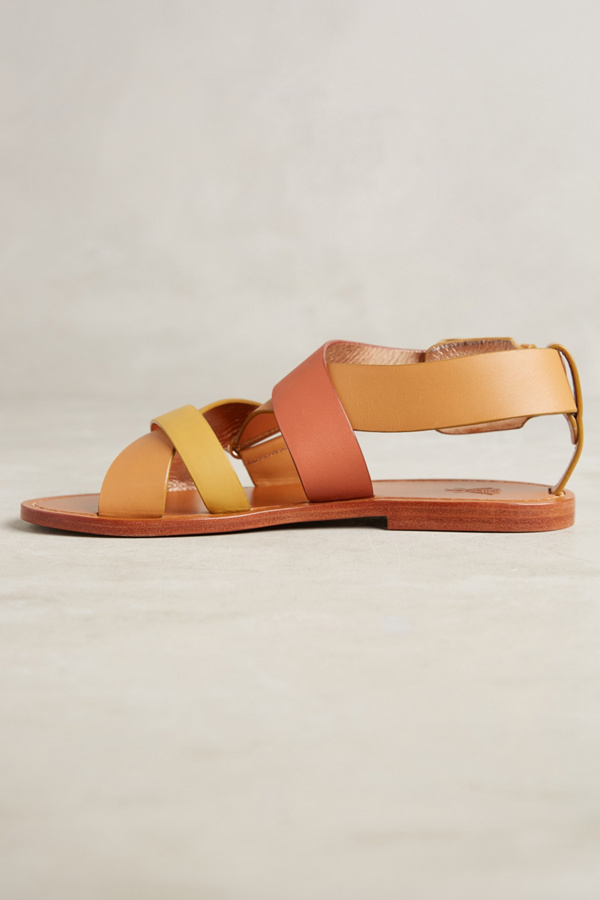 Sanchita Chamae Tri-Color Sandals | Anthropologie