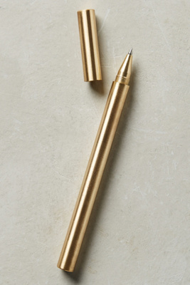 Dapper Brass Pen | Anthropologie