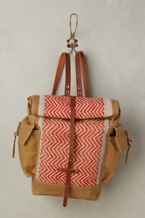 Honey Handwoven Backpack | Anthropologie