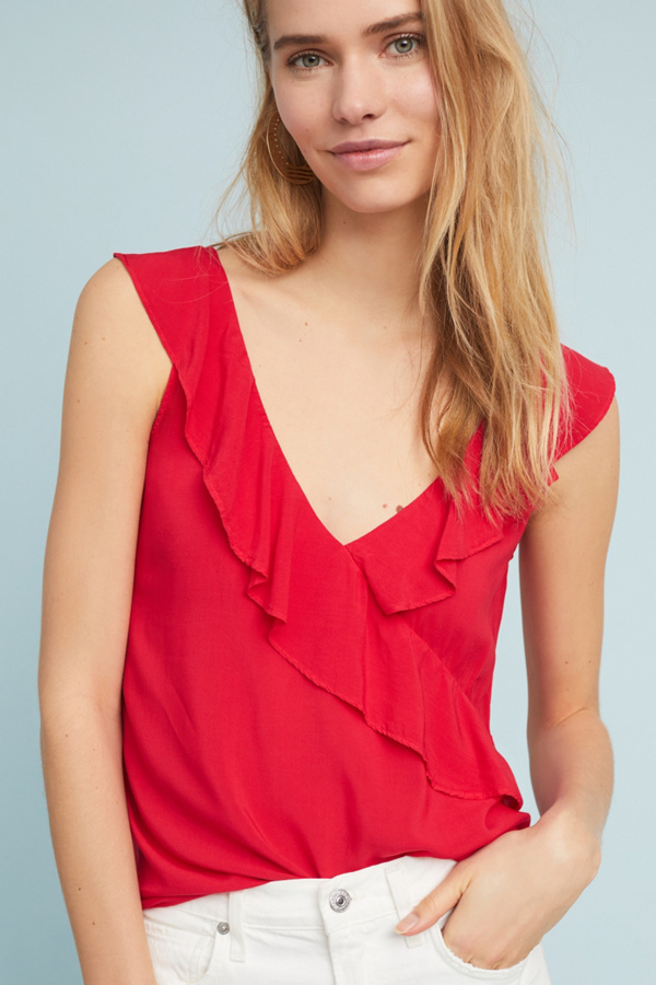 Artemisia Ruffled Top | Anthropologie