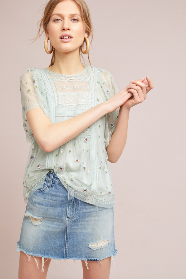 Rochelle Lace Blouse | Anthropologie
