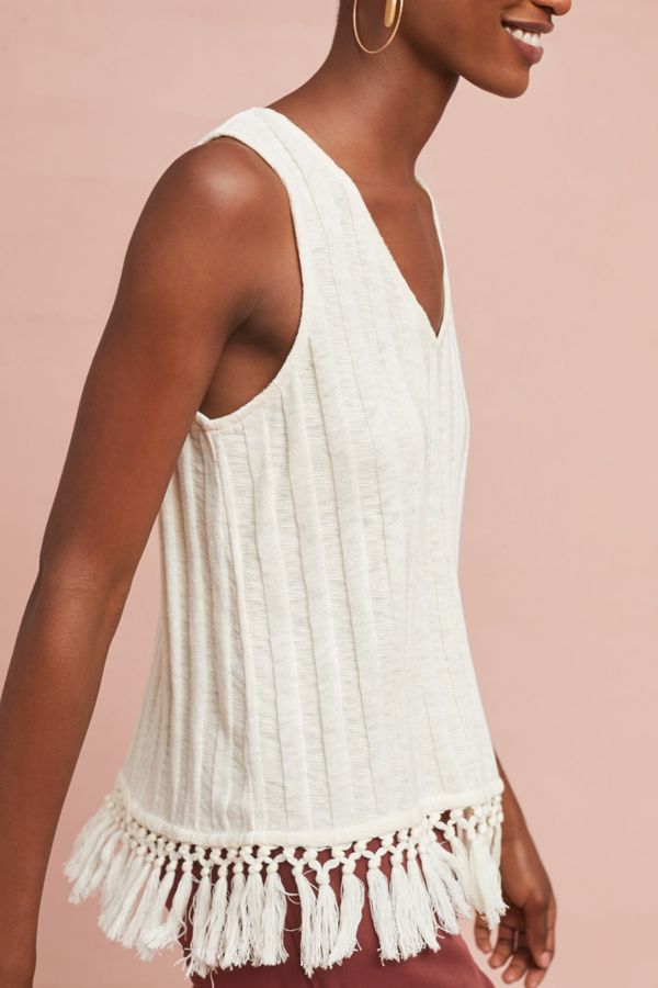 Beachcomber Fringed Tank | Anthropologie