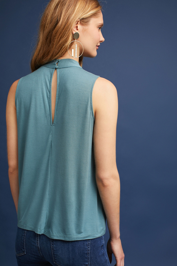 Twisted High-Neck Tank | Anthropologie
