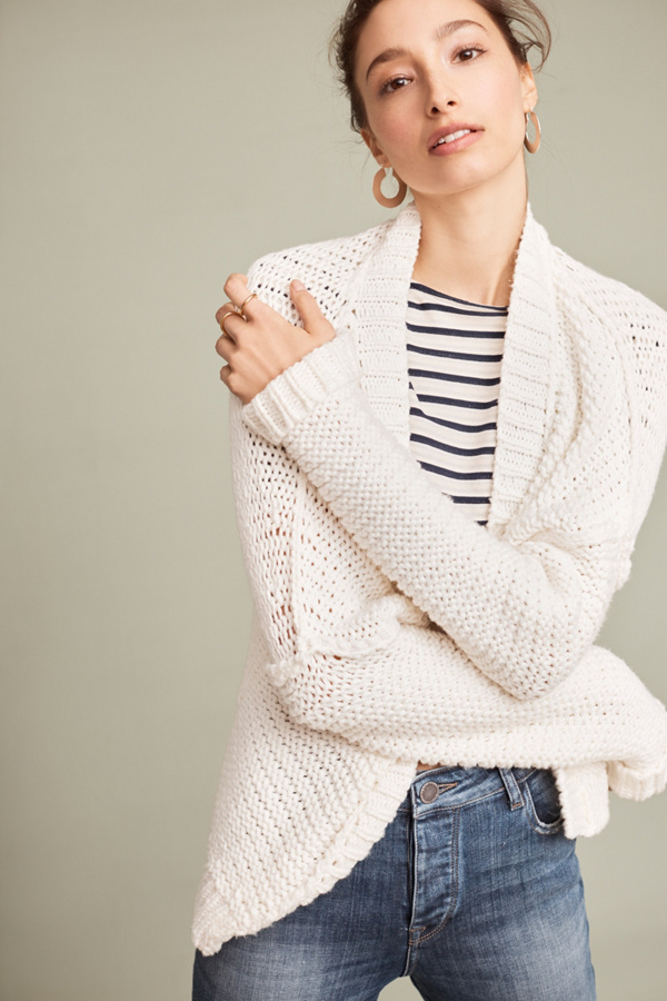 Classic High-Low Cardigan | Anthropologie