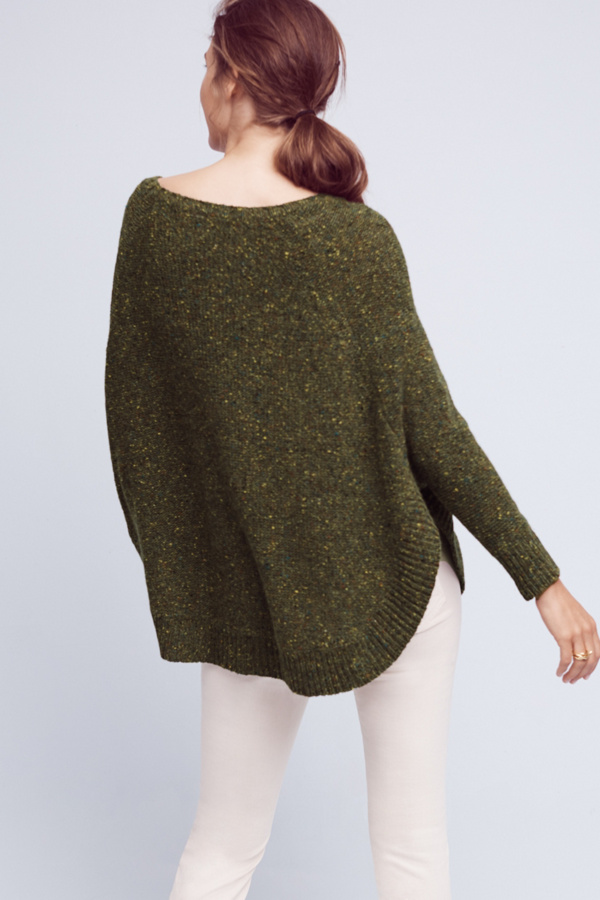 Speckled Poncho Pullover | Anthropologie
