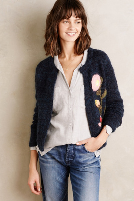 Vertical Garden Cardigan | Anthropologie