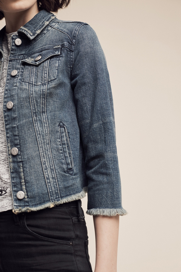 Pilcro Raw-Hemmed Denim Jacket | Anthropologie