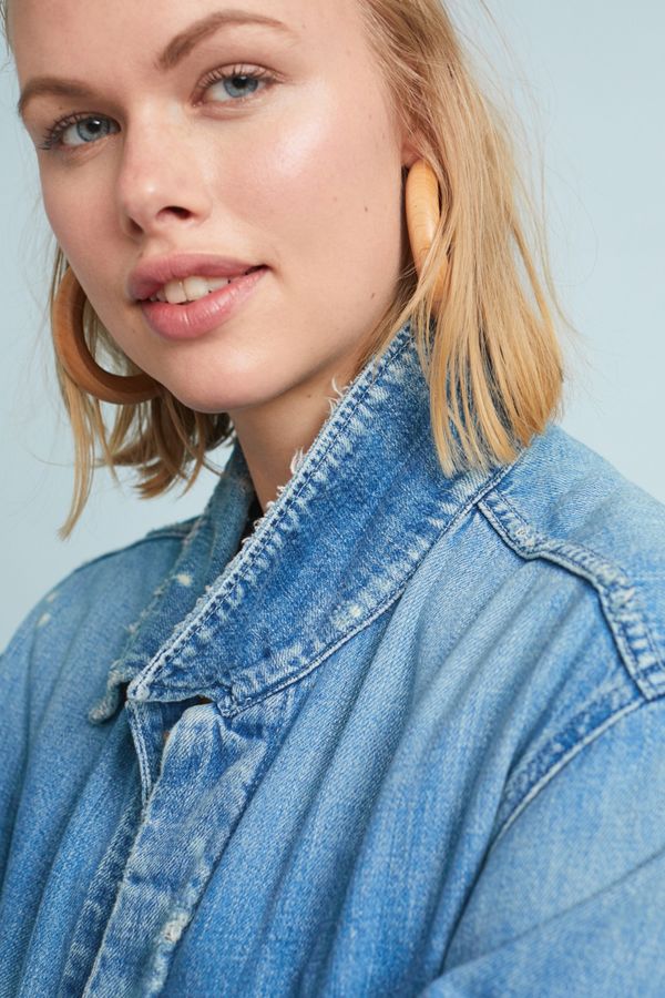 AMO Drapey Denim Jacket | Anthropologie