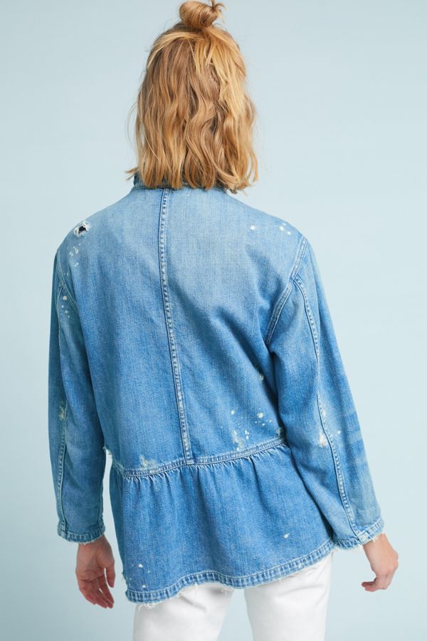 AMO Drapey Denim Jacket | Anthropologie