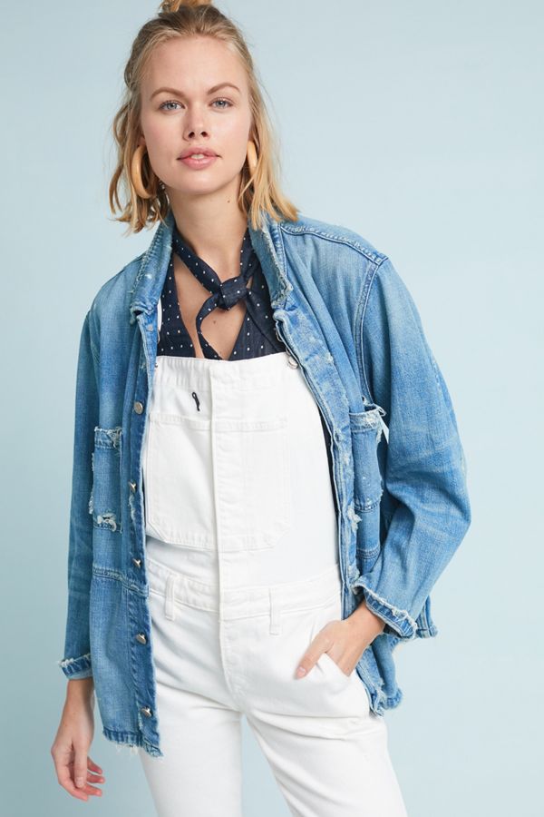 AMO Drapey Denim Jacket | Anthropologie