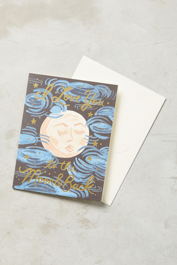 To The Moon & Back Card | Anthropologie