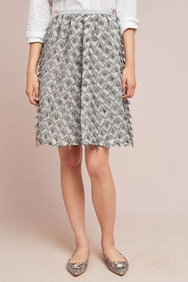 Textured Shine Skirt | Anthropologie