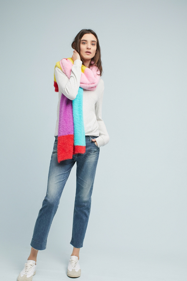 AG Ex-Boyfriend Mid-Rise Relaxed Cropped Jeans | Anthropologie