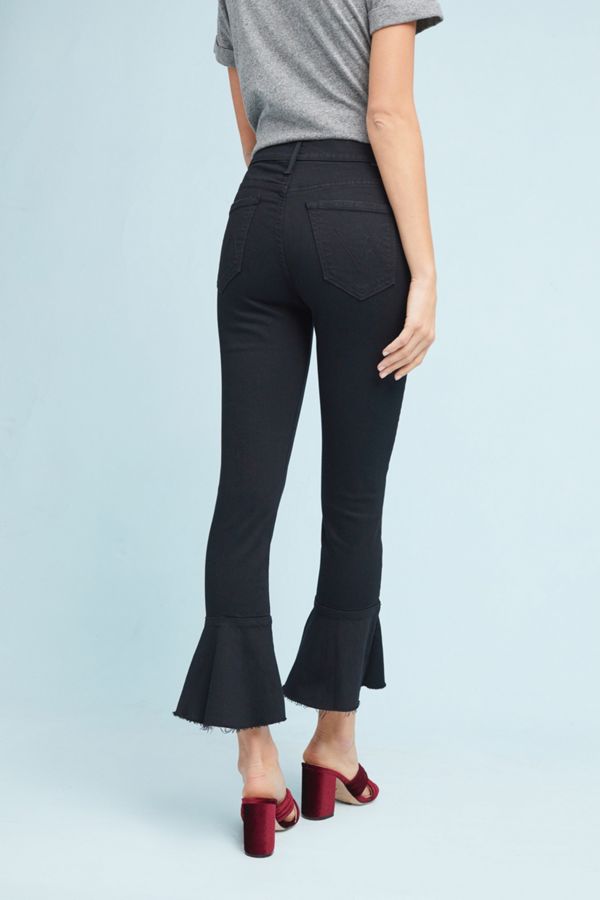 Mother Cha Cha Fray High-Rise Flared Jeans | Anthropologie