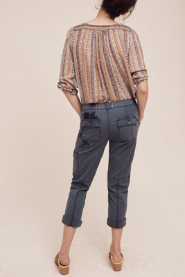 Embroidered Wanderer Cargos | Anthropologie