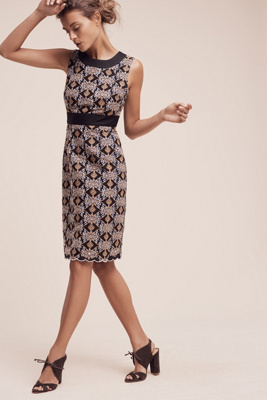 Cutwork Column Dress | Anthropologie