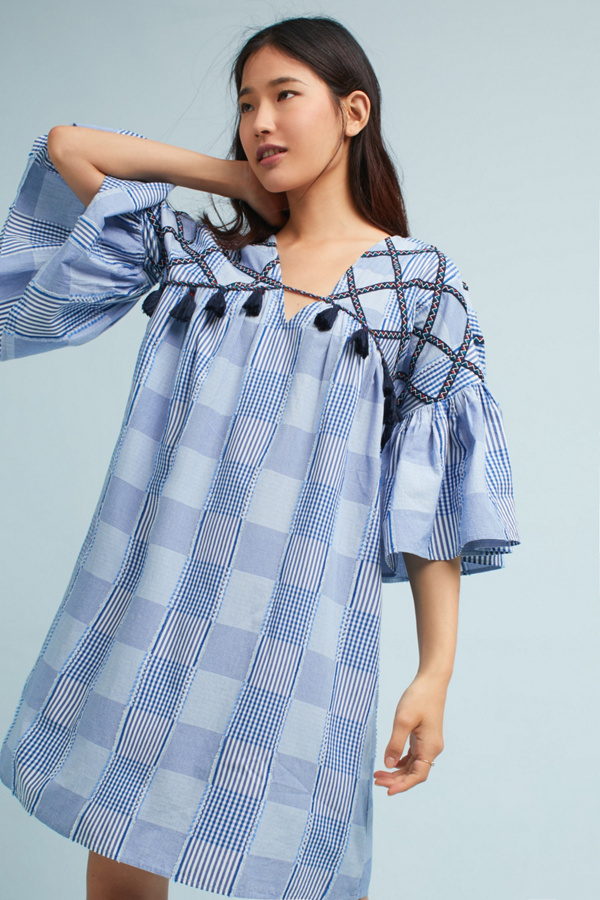 Tatum Embroidered Tunic Dress | Anthropologie